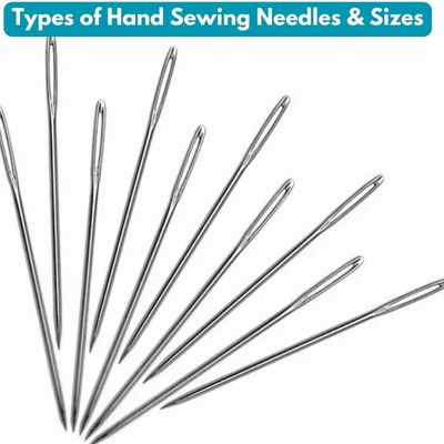 Stainless Steel Sewing Needles 55 Piece Stainless Steel Big Eye Sewing ...
